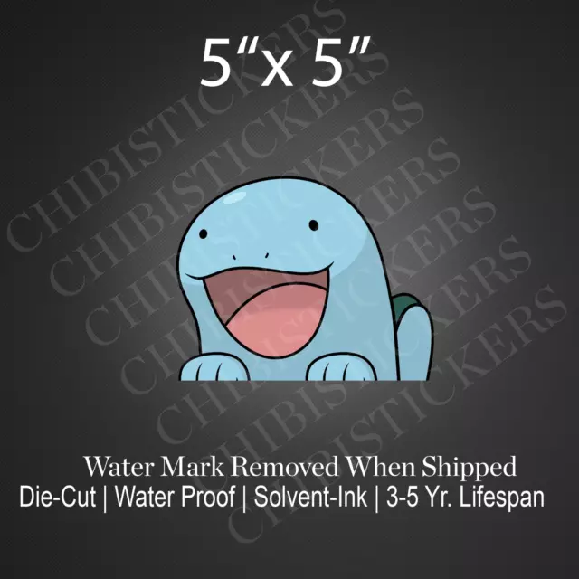 Quag Wobbuffet Pokemon Pikachu Kawaii Car Window Sticker Vinyl ...