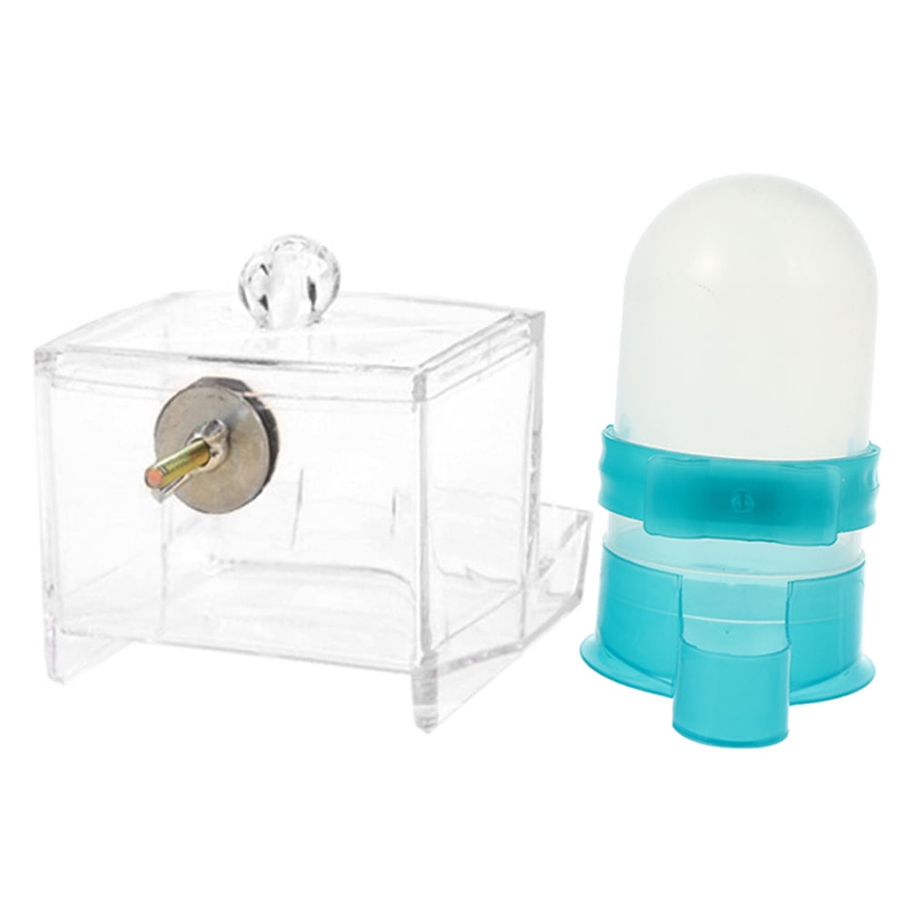 Quail Cage Feeder & Waterer Set No Waste Automatic Poultry Dispenser ...