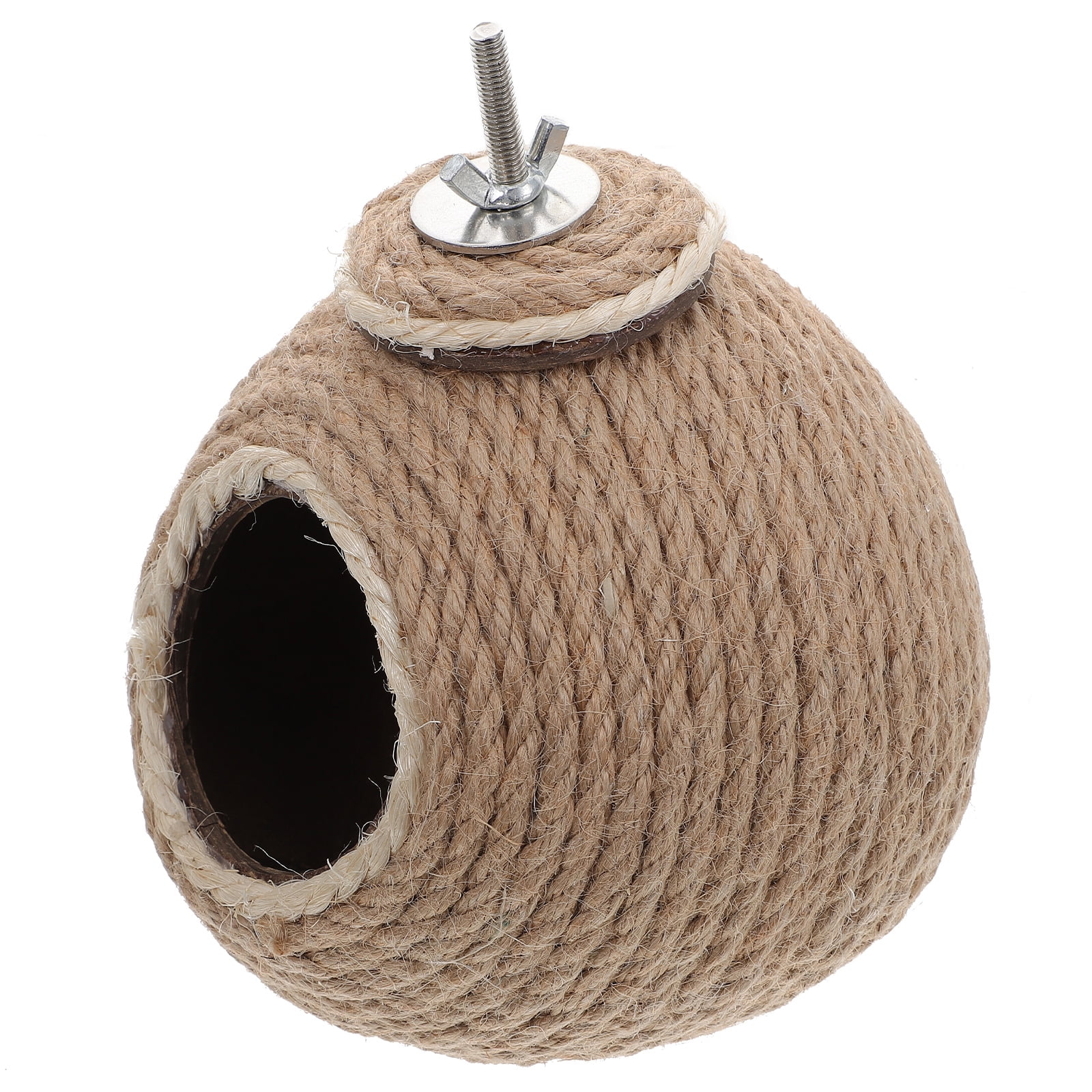 HONITANO Coconut Shell Parrot Nest Rope 1Pcs 5.50X5.50X7.07in - Walmart.com