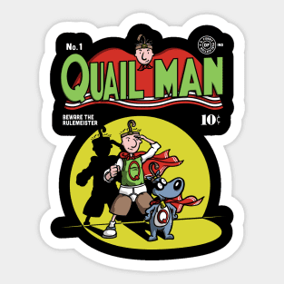 Quail Man Sticker Phone Decal Water Bottle Stickers Car Decals, Laptop ...