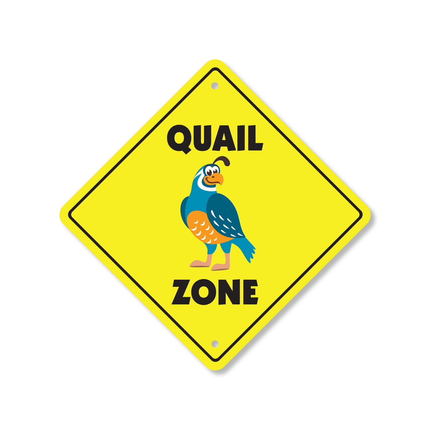 Quail Plastic Crossing Sign - 12 Inch X 12 Inch Xing Sign Gift Bird ...