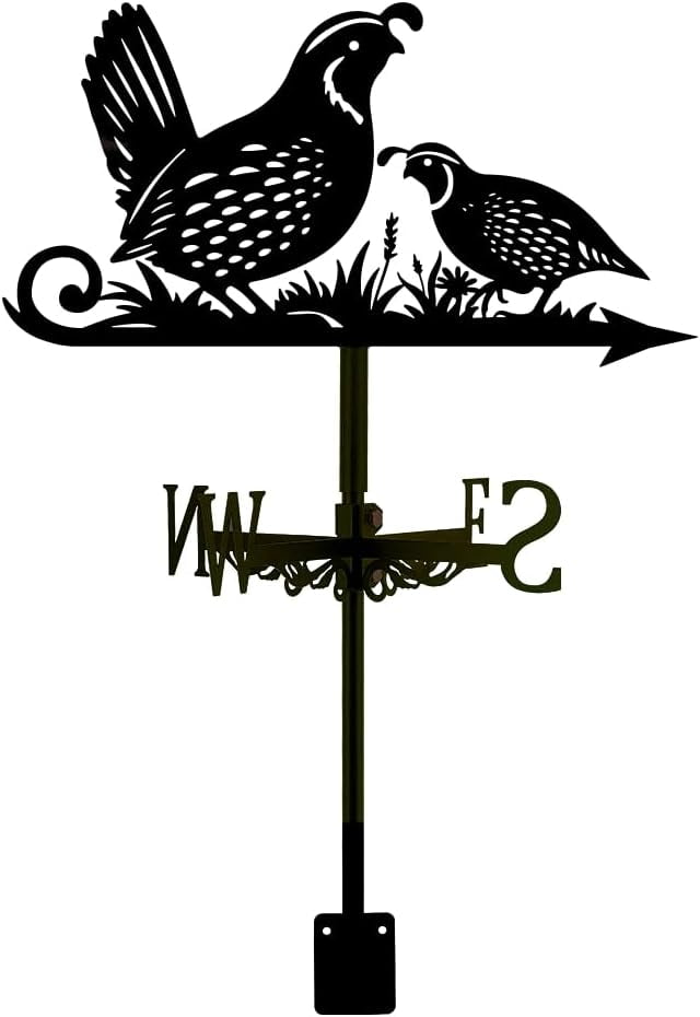 Quail Weather Vane Quail Weathervane Metal Wind Vanes Animal Theme ...