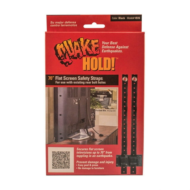 Quake Hold 04516 Quake Hold!® 70" Flatscreen Safety Strap - Walmart.com