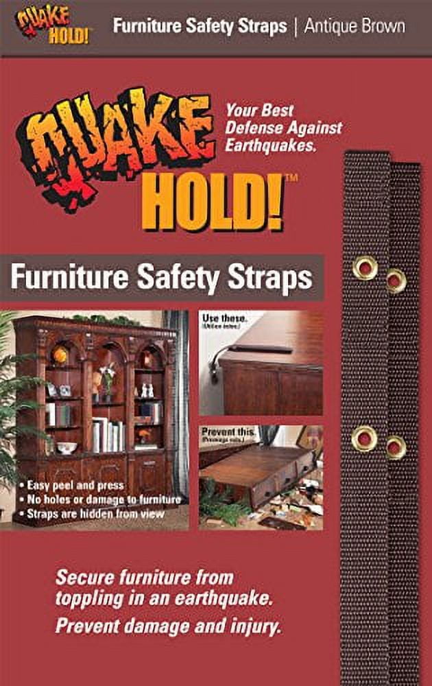 QuakeHOLD! 4162 Brown Furniture Safety Strap, by Ready America ...