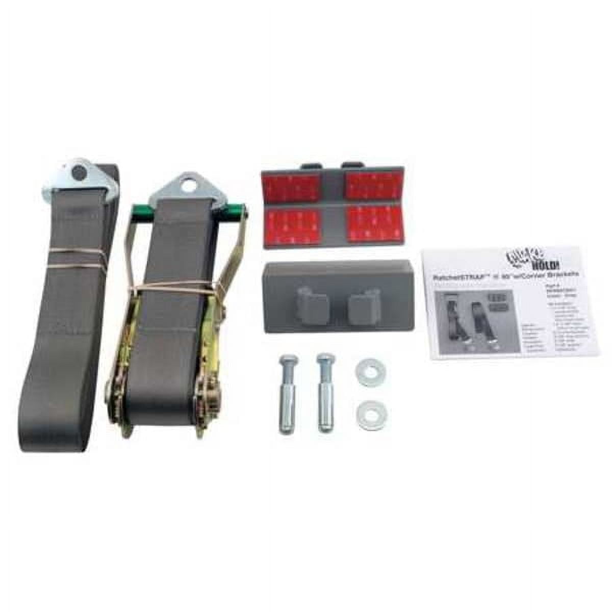 Quakehold! Ratchet Strap w/Corner Brackets,90 In RF.R90CB.G.1 - Walmart.com