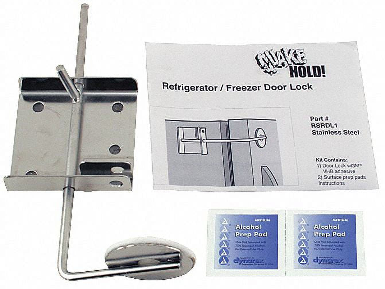 Quakehold! Refrigerator/Freezer Door Lock,Silver RSRDL1 - Walmart.com