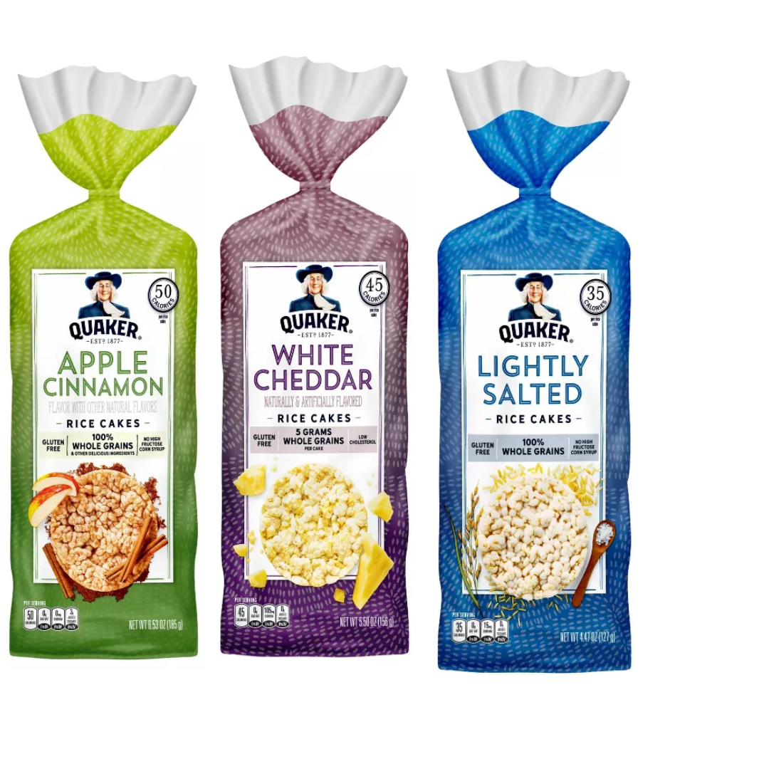 Quaker All-Day Snack Pack: Apple Cinnamon, White Cheddar & Lightly ...