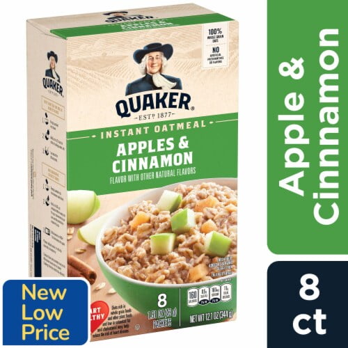 Quaker Apple Cinnamon Instant Oatmeal 8 ct - Walmart.com