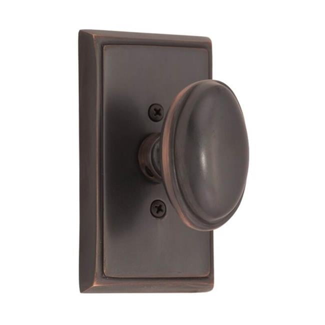 Quaker Backplate & Windsor Knob Double Dummy Set - Venetian Bronze ...