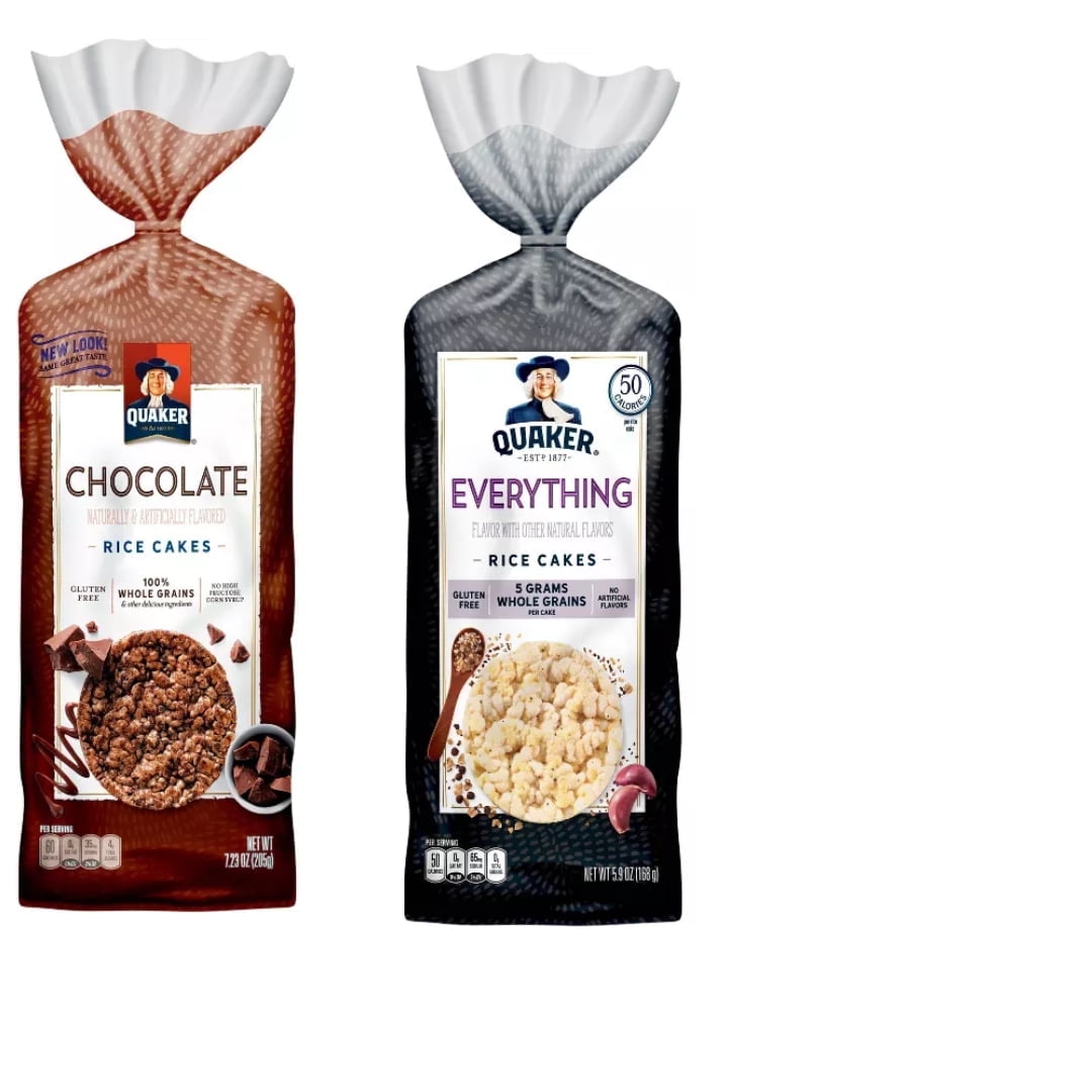 Quaker Chocolate Crunch Large Rice - Cakes 7.23oz andQuaker Large Rice ...