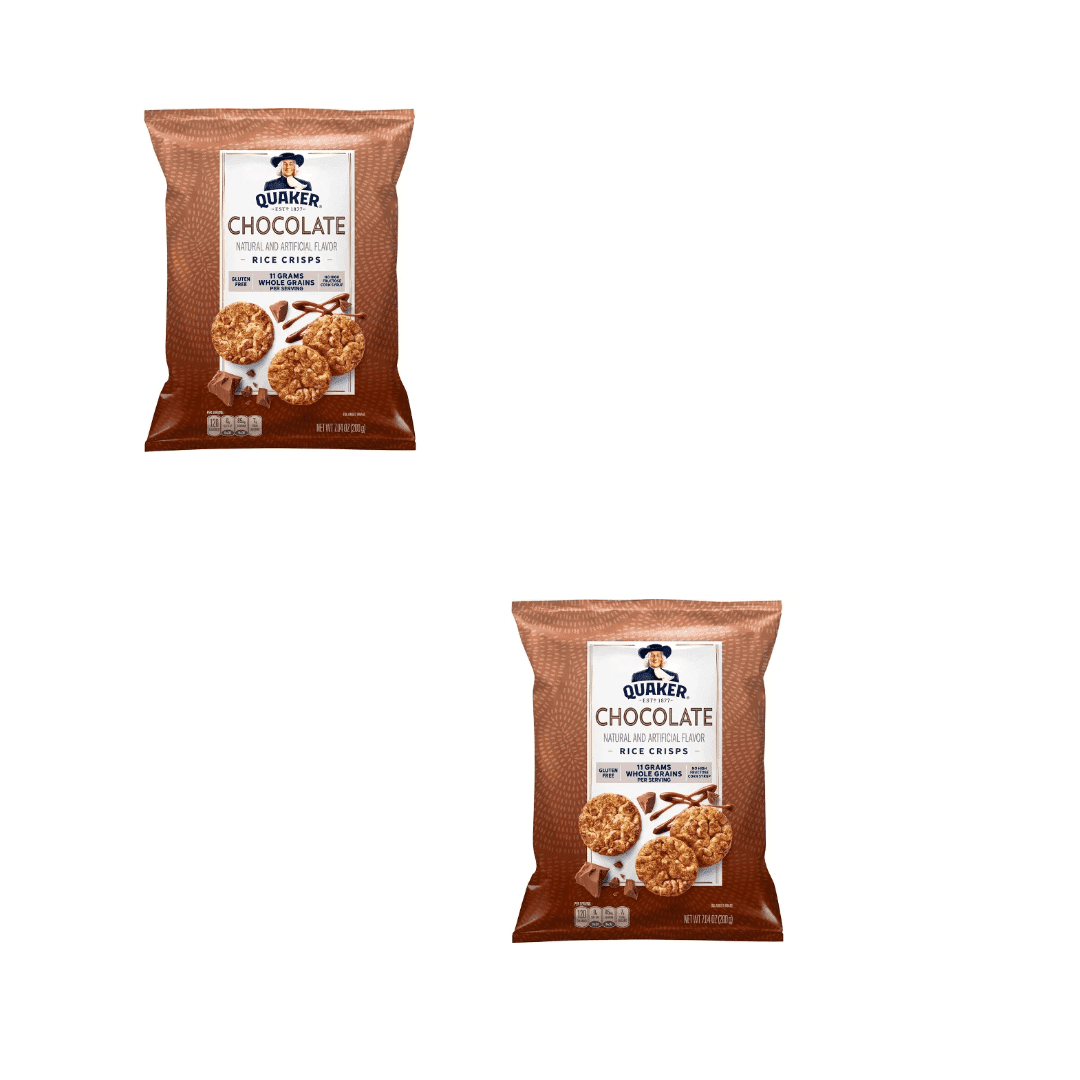 Quaker Chocolate Rice Crisps 7.04oz – Crispy Snack, Chocolate Flavor ...