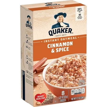 Quaker Hot Cocoa Flavored Instant Oatmeal, 7.4 oz (6 Packets) - Walmart.com