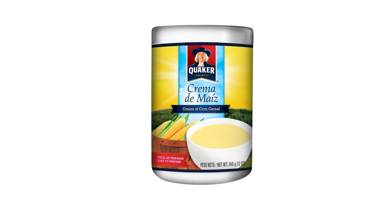 Quaker Cream of Corn Hot Cereal Cornmeal ( Pack of 1 ) Bag 340g Dry Mix ...