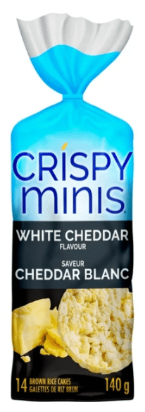 Quaker Crispy Minis White Cheddar Rice Cakes 140g - Walmart.com