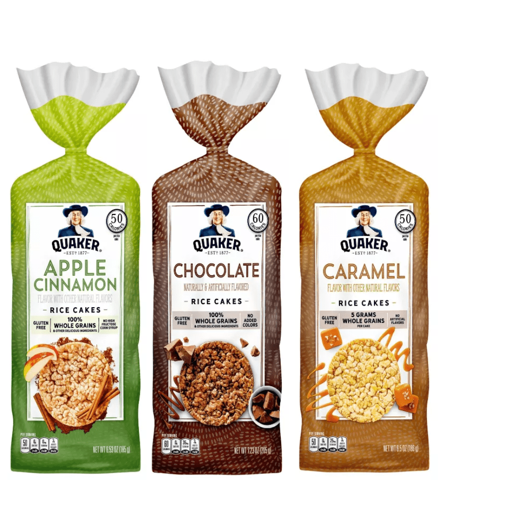 Quaker Dessert Lovers' Pack: Apple Cinnamon, Chocolate Crunch & Caramel ...