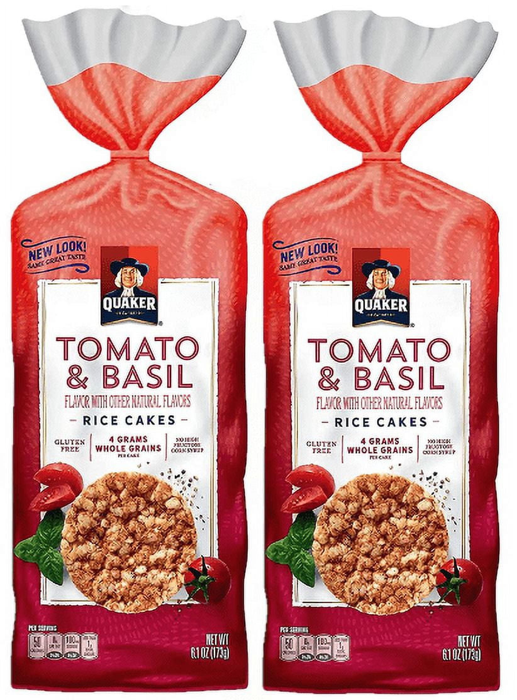Quaker Garden Tomato & Basil Rice Cakes - 6.1oz PACK OF 2 - Walmart.com