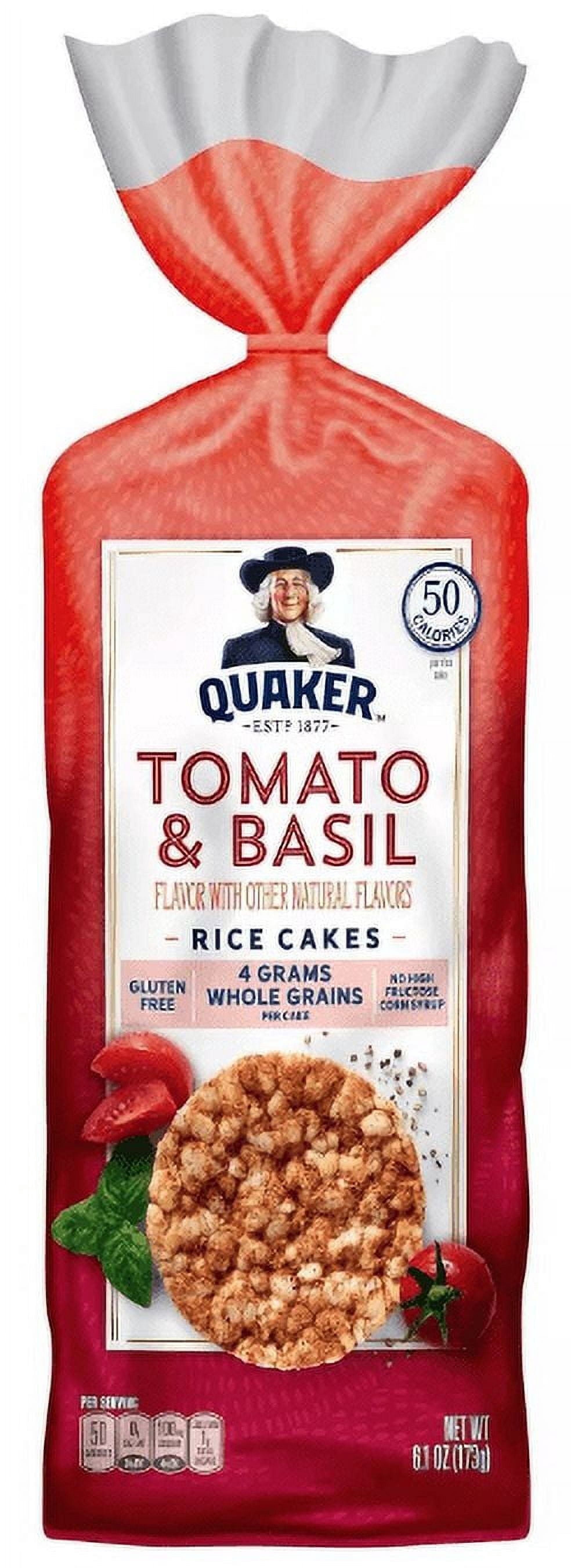 Quaker Garden Tomato & Basil Rice Cakes - 6.1oz - Walmart.com