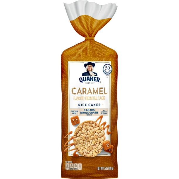 Quaker Gluten-Free Caramel Rice Cakes, 6.5 oz - Walmart Business Supplies