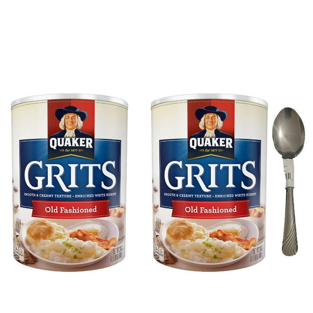 Quaker Grits, Old Fashioned, 24 oz 2 Box With Spoon - Walmart.com