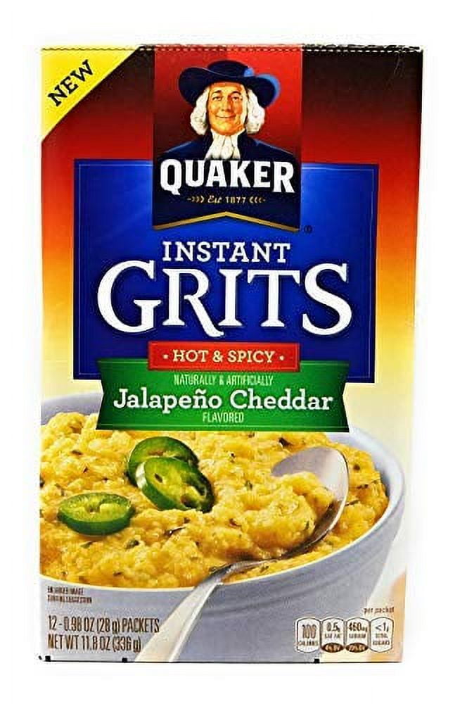 Quaker Instant Grits Jalapeno Cheddar Flavor 12 Servings - Walmart.com