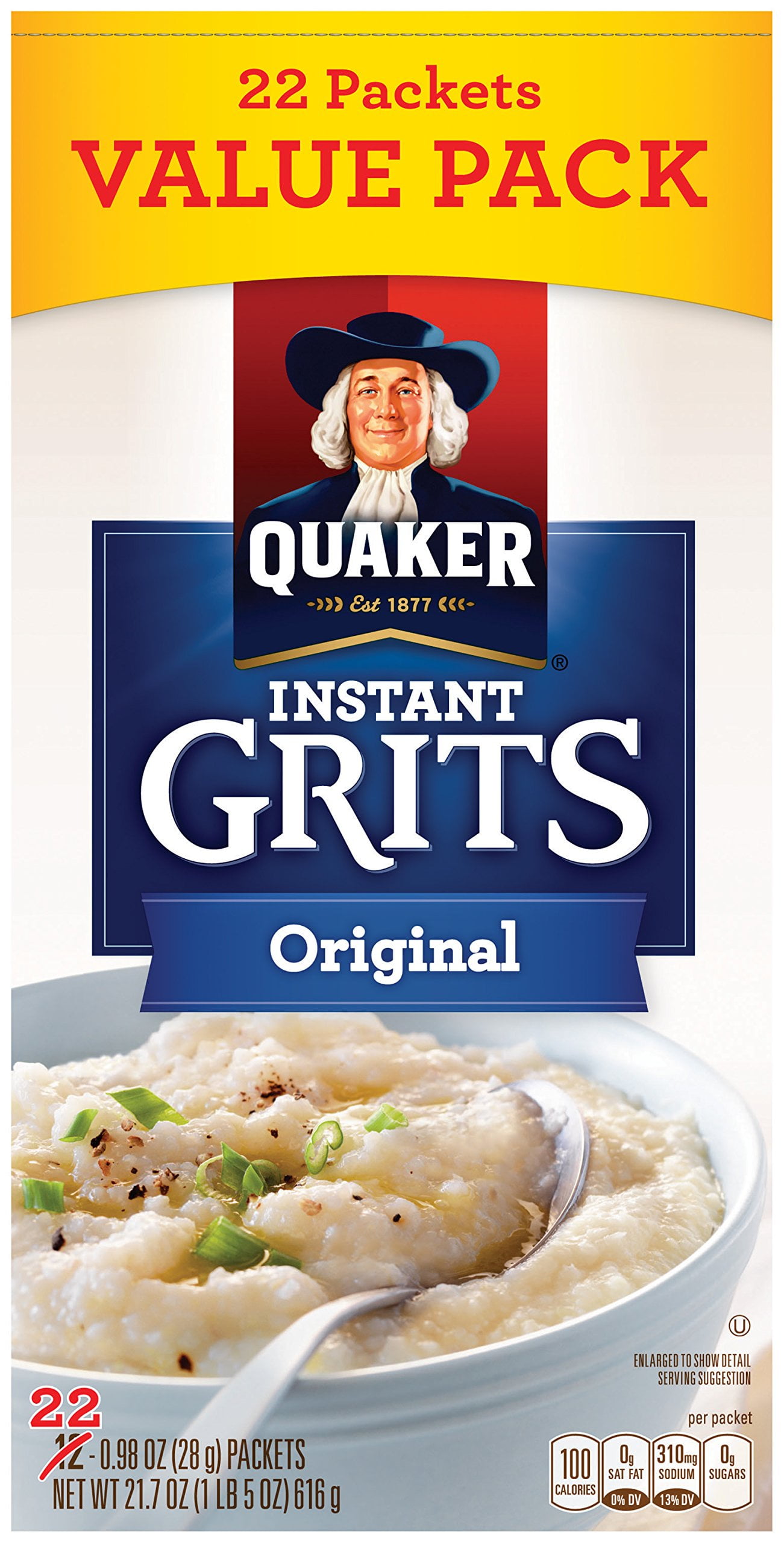 Quaker Instant Grits, Original, Value Pack - Walmart.com