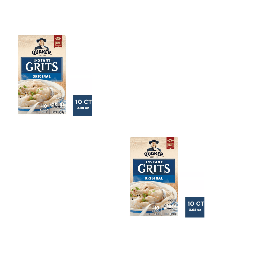 Quaker Instant Grits Plain - 10ct/9.8oz (Pack of 2) - Walmart.com