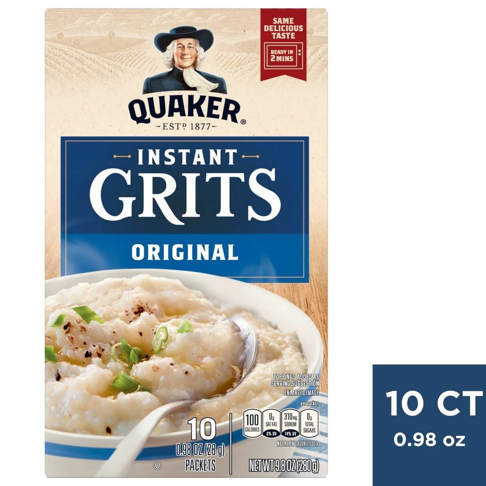 Quaker Instant Grits Plain - 10ct/9.8oz - Walmart.com