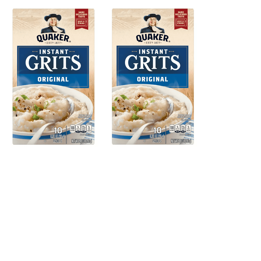Quaker Instant Grits Plain 10ct pack of 2 - Walmart.com