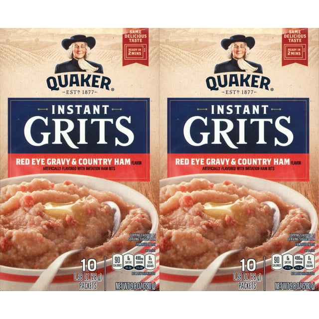 Quaker Creamy Original Instant Grits - Red Eye Gravy & Country Ham, 20 ...