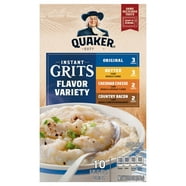 Quaker Original Country Instant Grits, Ham & Redeye Gravy Flavor, 9.8 ...