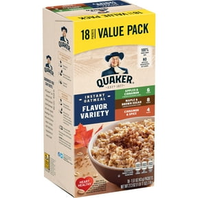 Quaker Real Medleys Instant Oatmeal, Variety Pack, 12 Cups - Walmart.com