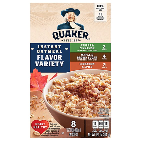 Quaker Instant Oatmeal Variety Pack - 12.10 Oz - Walmart.com