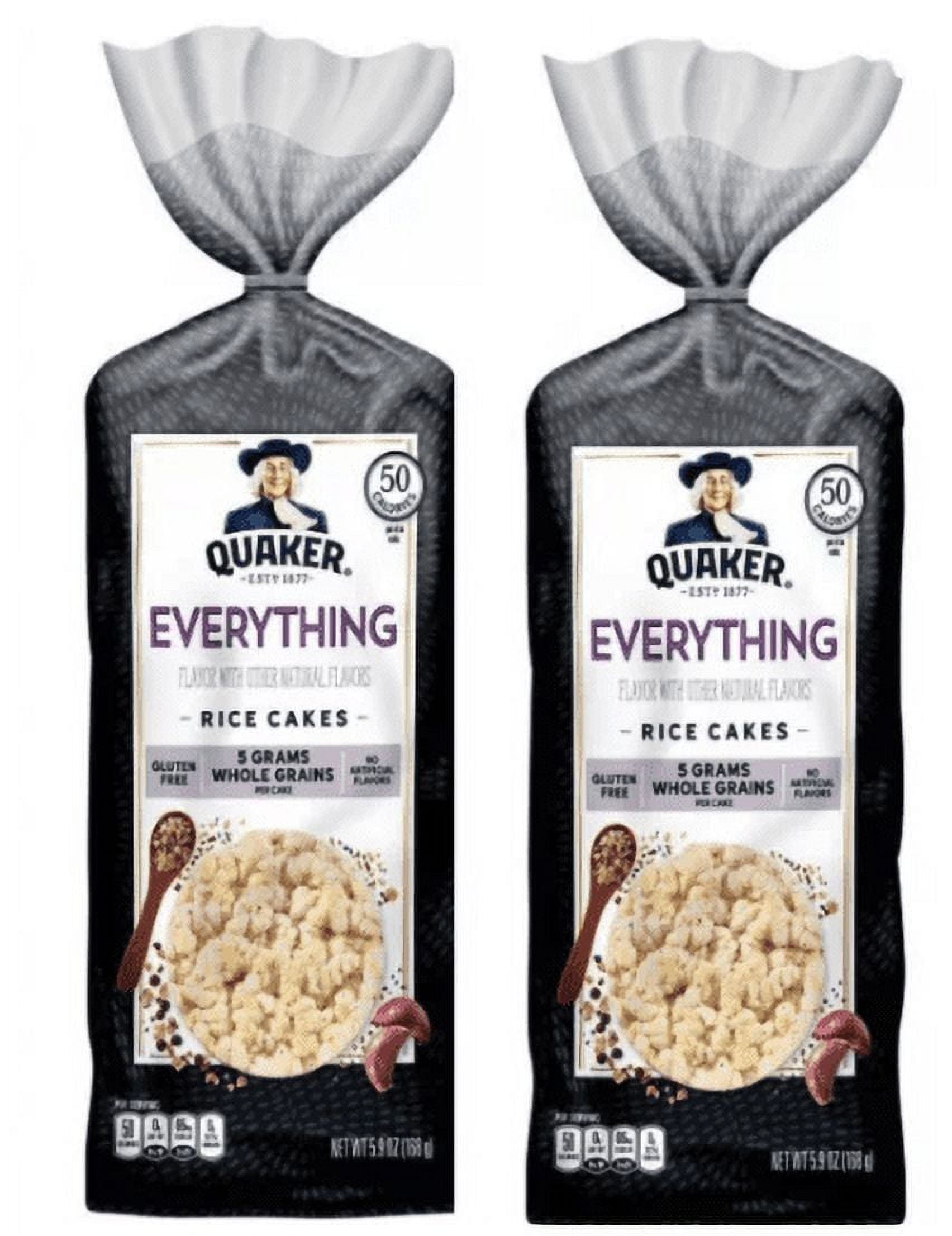 Quaker Large Rice Cake Everything - 5.9oz pack fo 2 - Walmart.com