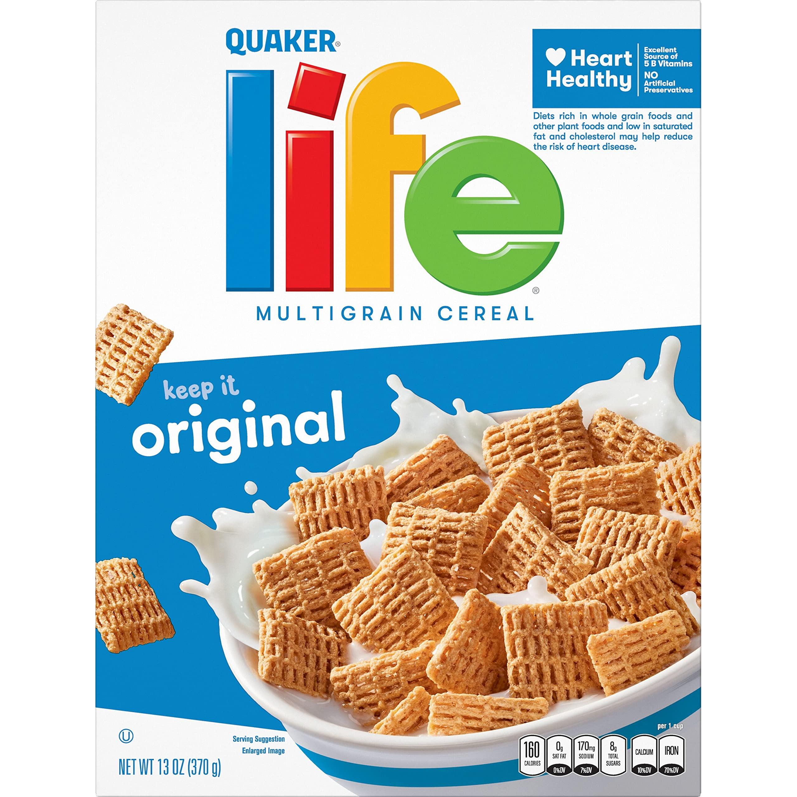 Quaker Life Cereal, AJH3 Original, 13-Ounce Boxes (Pack of 4) - Walmart.com