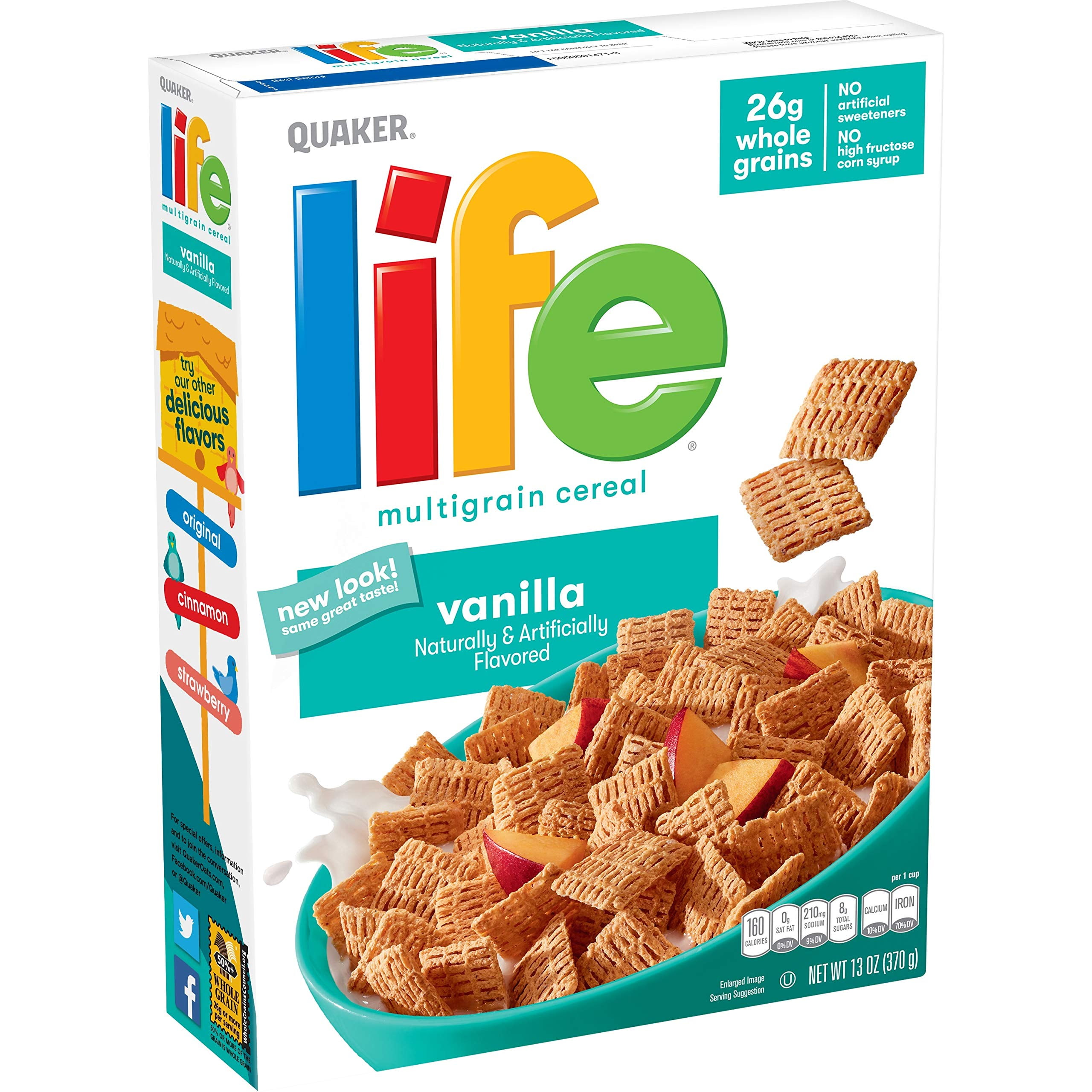 Quaker Life Cereal, Vanilla (Pack of 4) - Walmart.com