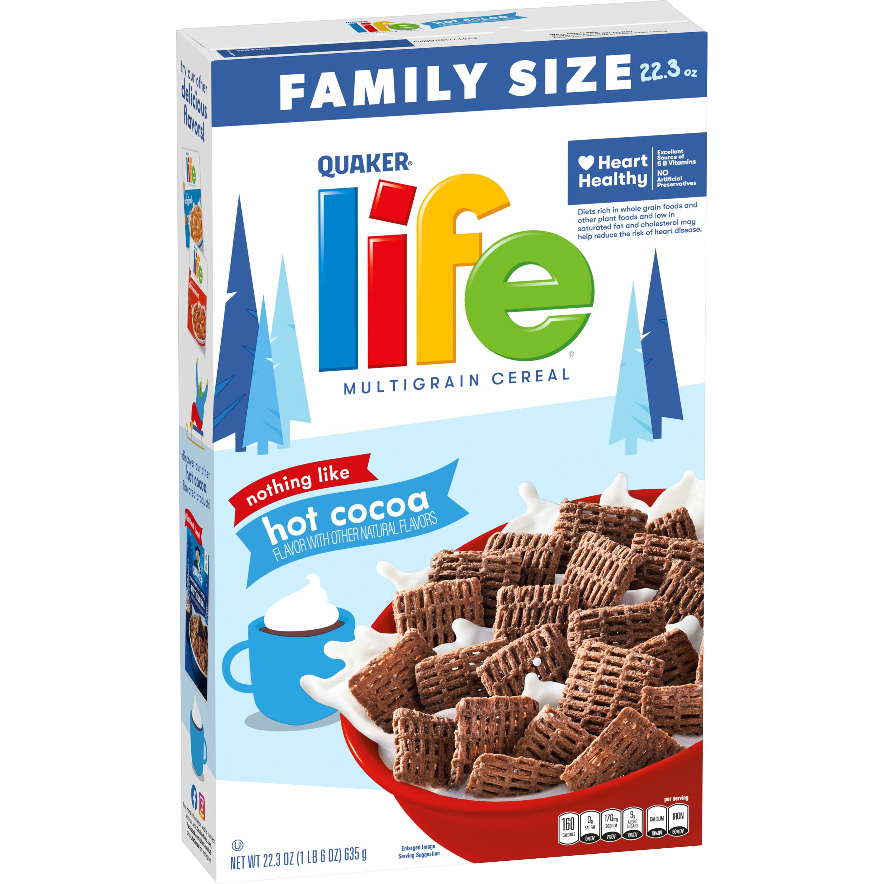 Quaker Life Multigrain Cereal Hot Cocoa, 22.3 Ooz - Walmart.com