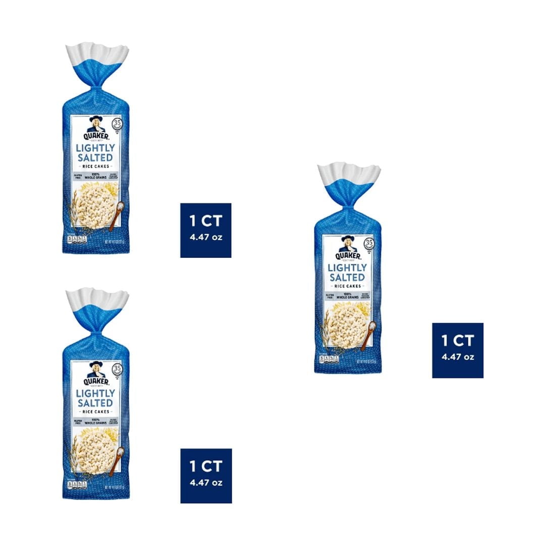 Quaker Lightly Salted Gluten Free Large Rice Cakes - 4.47oz pack of 3 ...