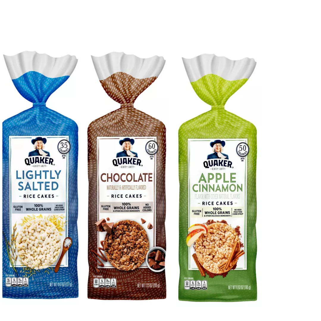 Quaker Lightly Salted Gluten Free Rice Cakes - 4.47oz Quaker Chocolate ...