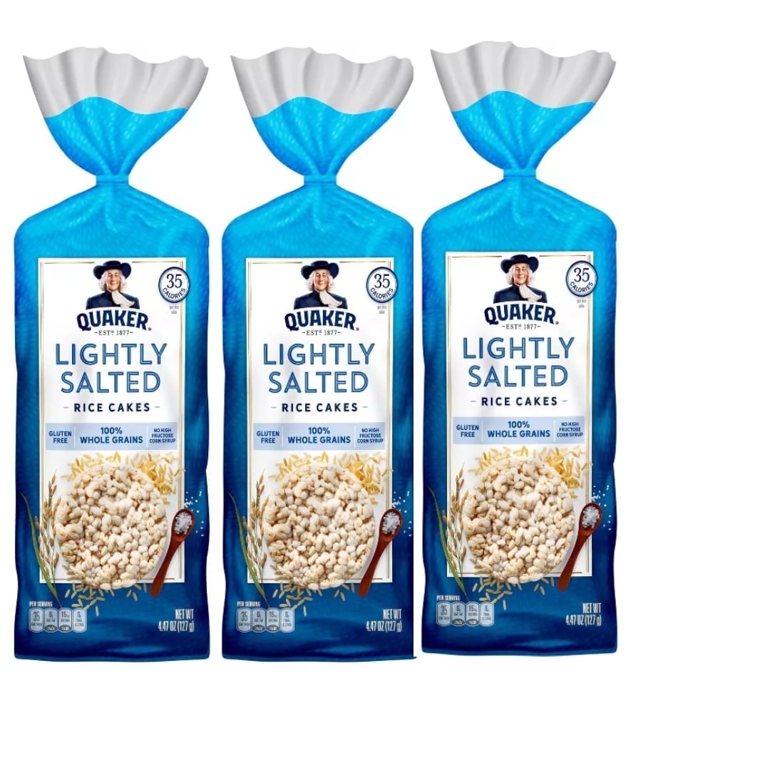 Quaker Lightly Salted Gluten Free Rice Cakes - 4.47oz pack of 3 ...