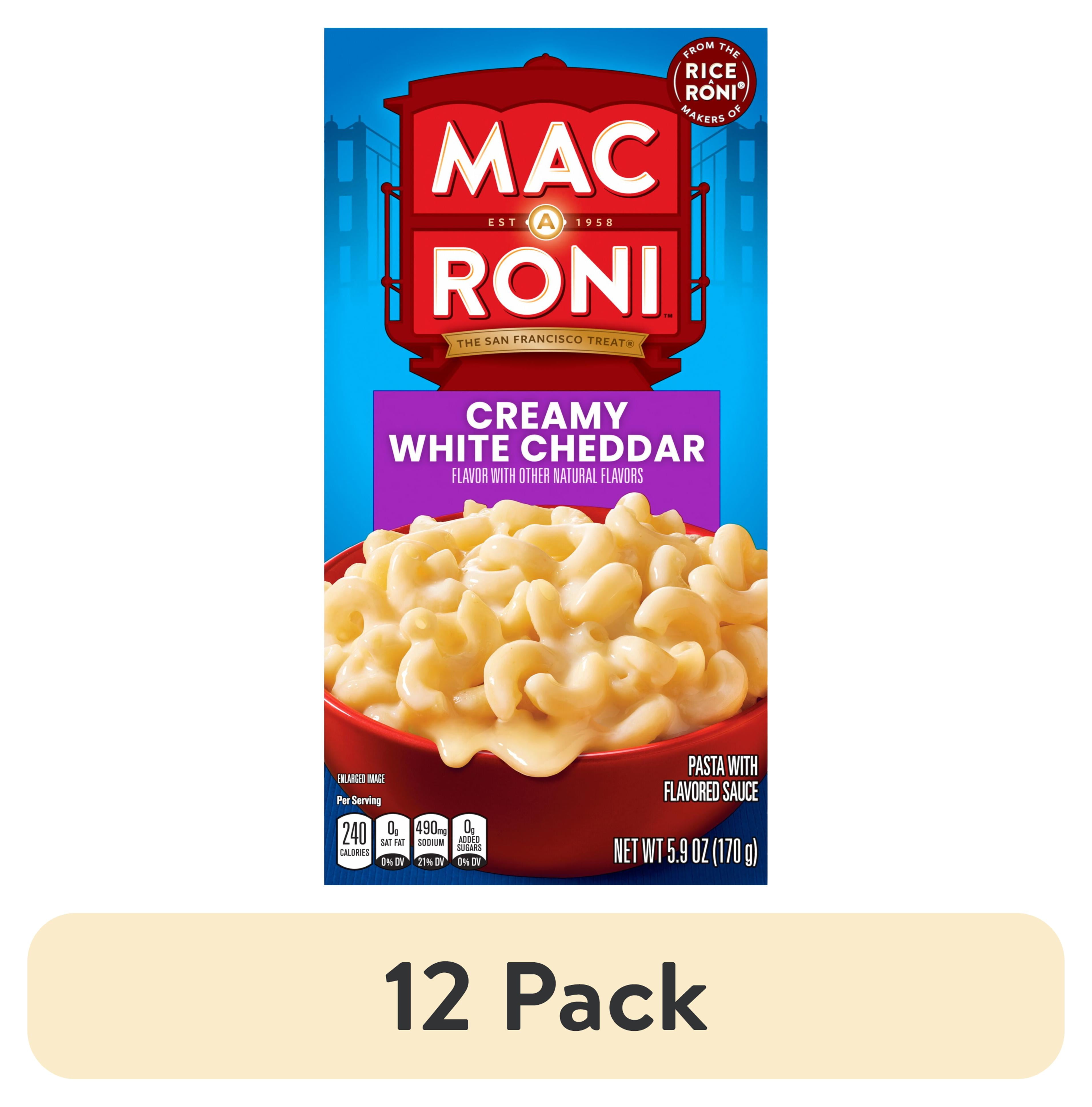 (12 pack) Mac-A-Roni with Creamy White Cheddar Flavor (5.9 oz Box ...