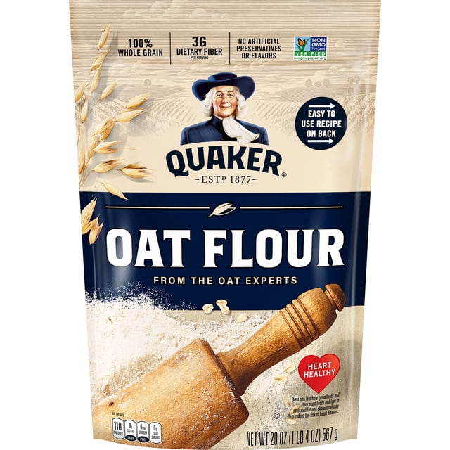 Quaker Oat Flour 20oz - Flaxseed - Walmart Business Supplies