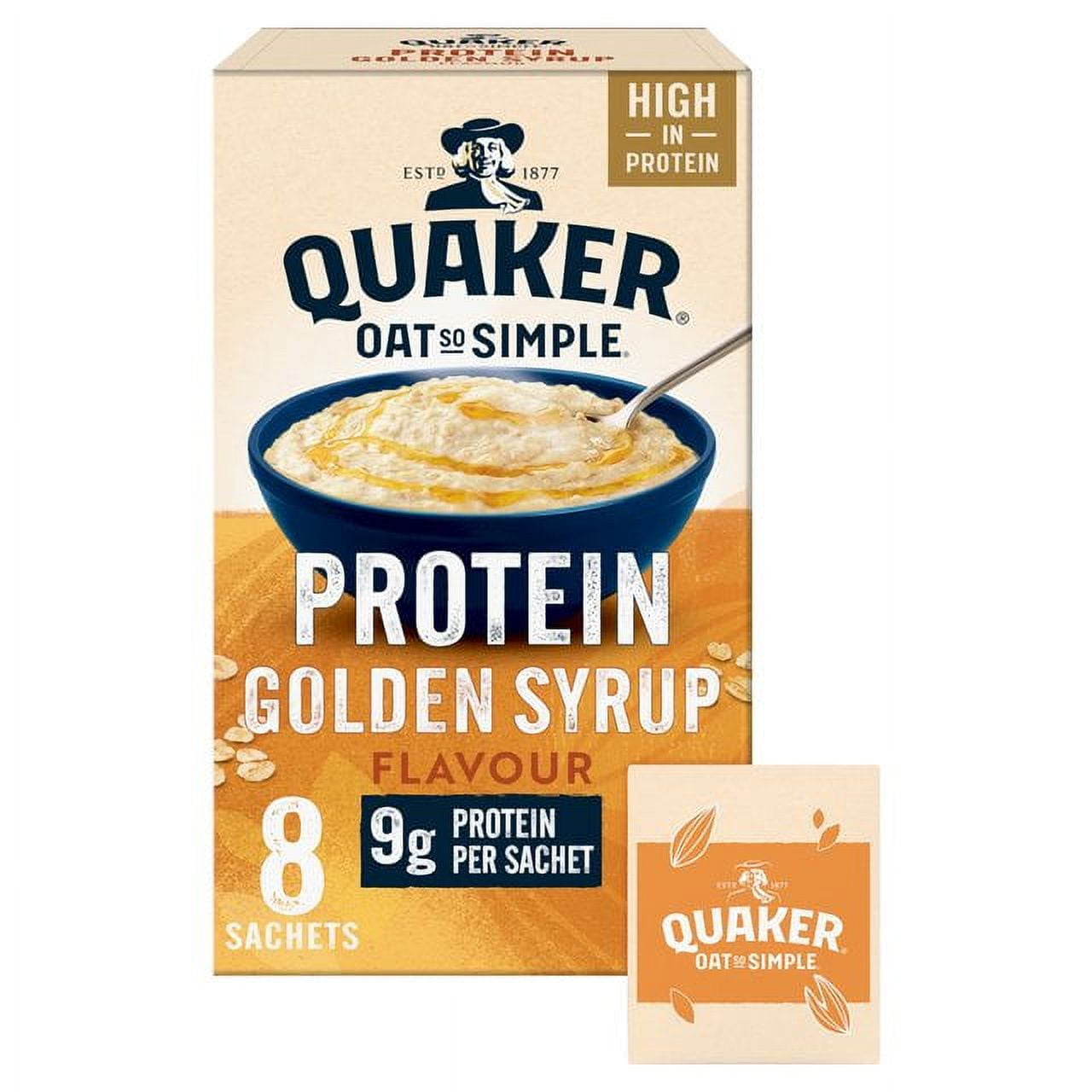 Quaker Oat So Simple Protein Golden Syrup Porridge 43g x 8 per pack ...