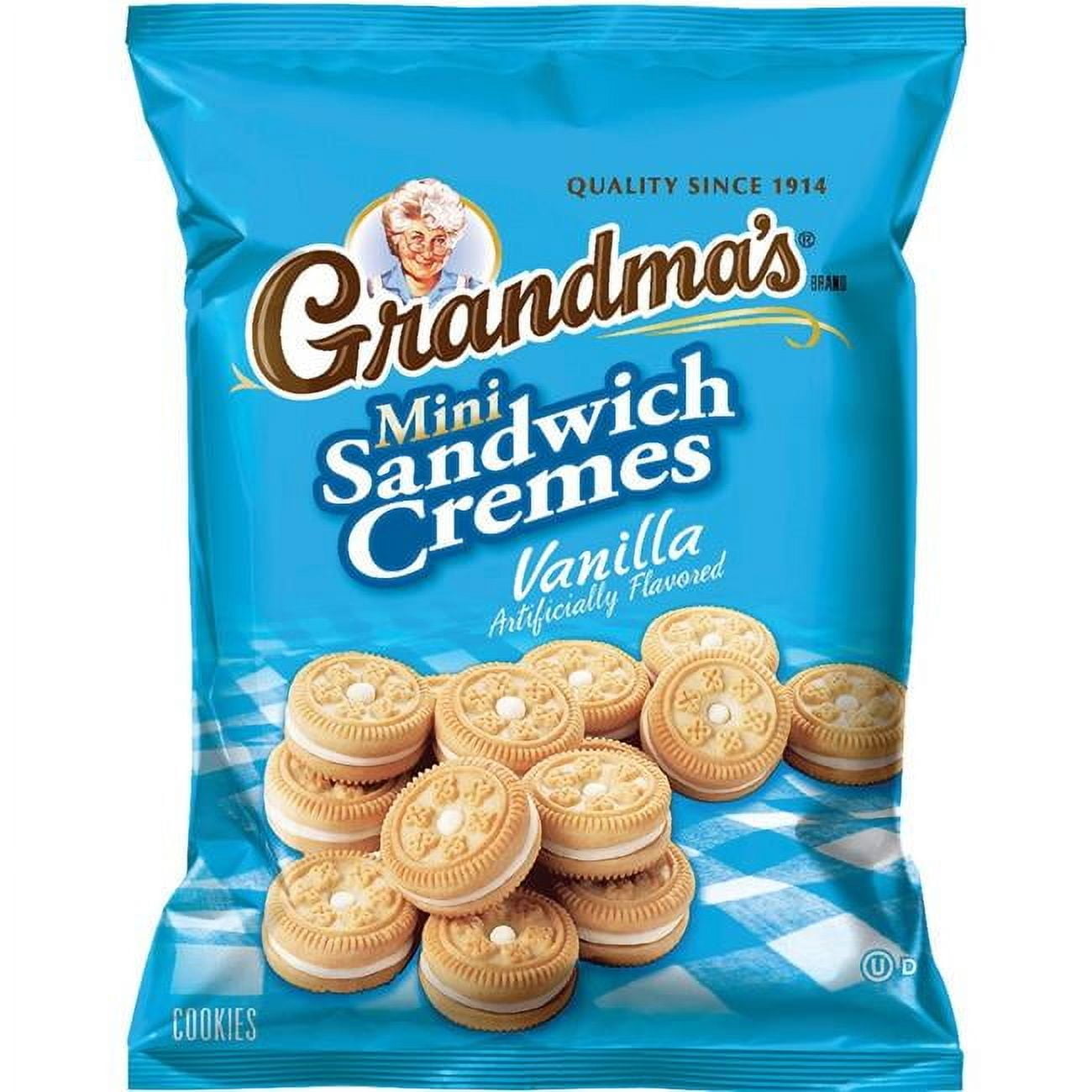 Quaker Oats 3.71 oz Grandmas Vanilla Mini Cookie Cremes - Vanilla ...