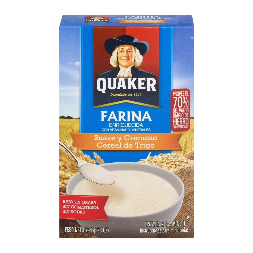 Quaker Farina Hot Cereal Dry Mix 28oz Box - Ready to Cook - Walmart.com