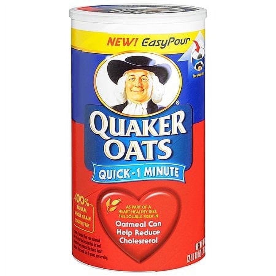 Quaker Oats Quick-1 Minute Oatmeal, 42.0 oz Pack of 2 - Walmart.com