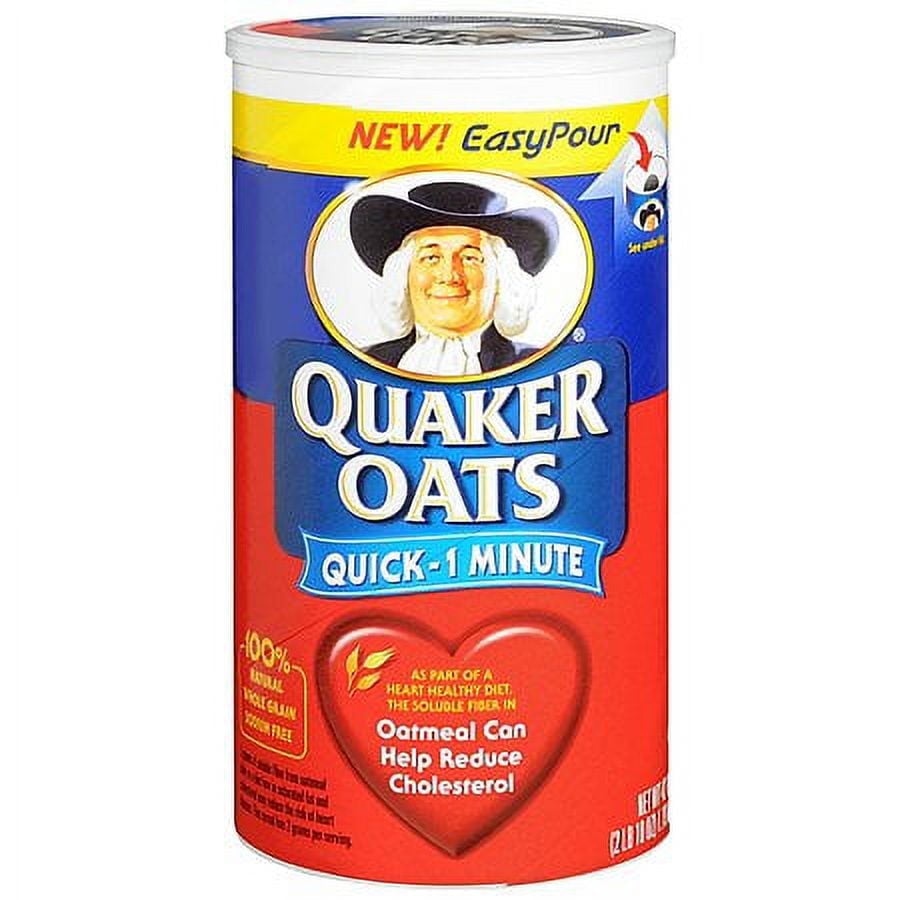 Quaker Oats Quick-1 Minute Oatmeal 42.0 oz - Walmart.com