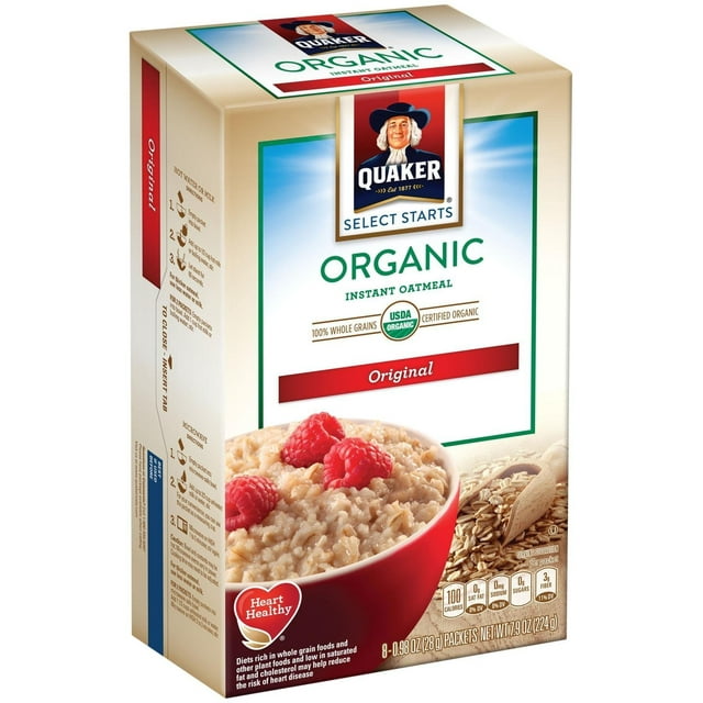 Quaker Organic Instant Oatmeal - Regular - 8 Ct - Walmart.com Quaker Organic Instant Oatmeal - Regular - 8 Ct - Walmart.com
