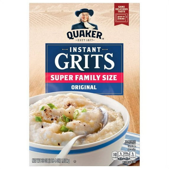 Quaker® Original Instant Grits Super Family Size 36 oz. Box - Walmart.com