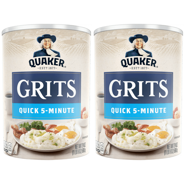 Quaker, Original Quick 5-Minute Grits, 24 oz.,( 2 Pack) - Walmart.com