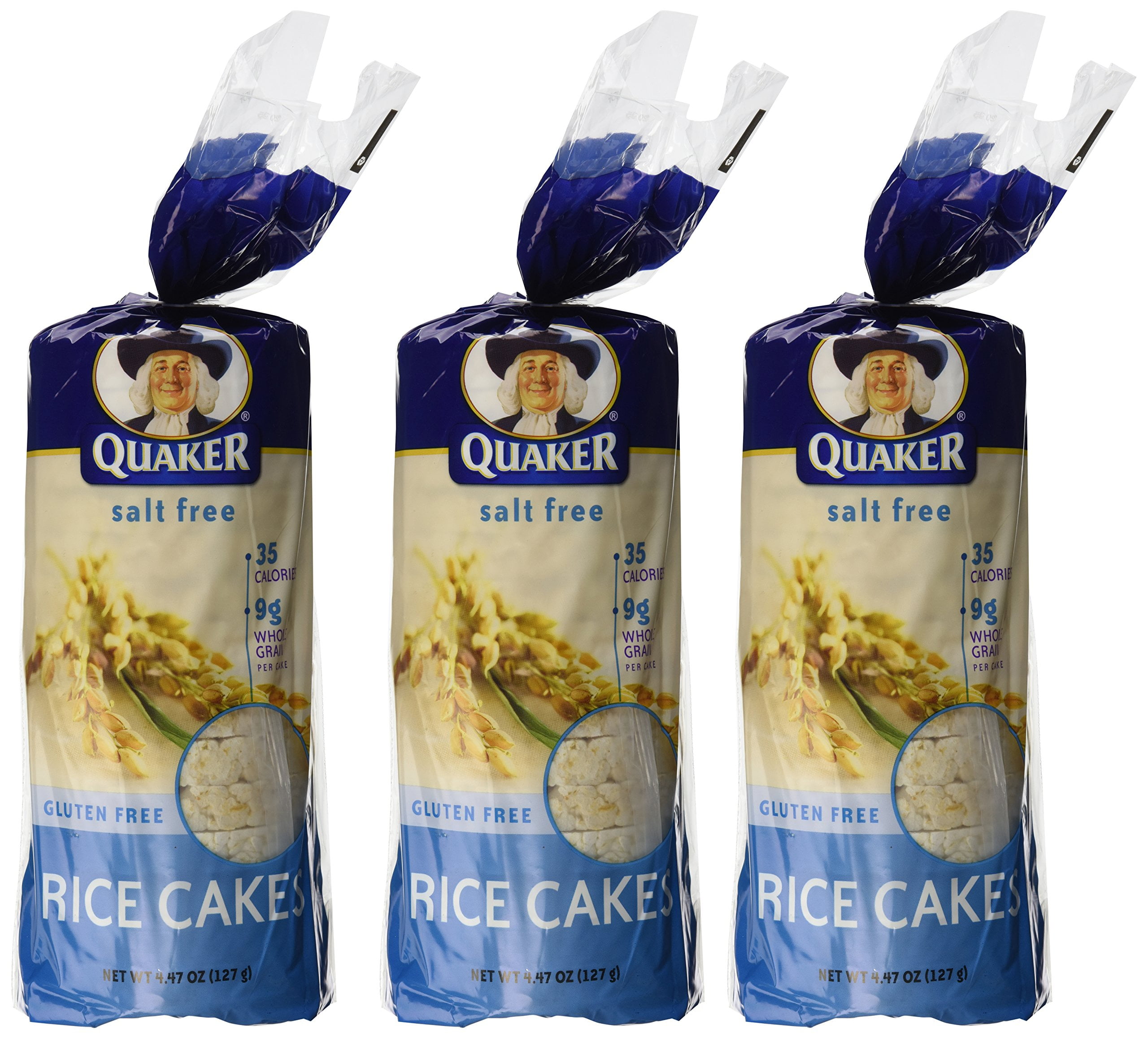 Quaker Plain Unsalted Rice CM31 Cake, 4.47 oz, 3 pk - Walmart.com